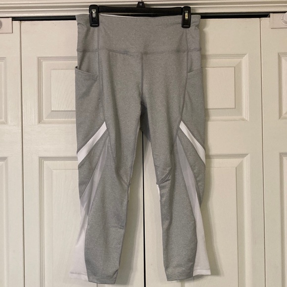 Avia | Other | Avia Grey And White Work Out Pants Slightly Cropped Leg ...